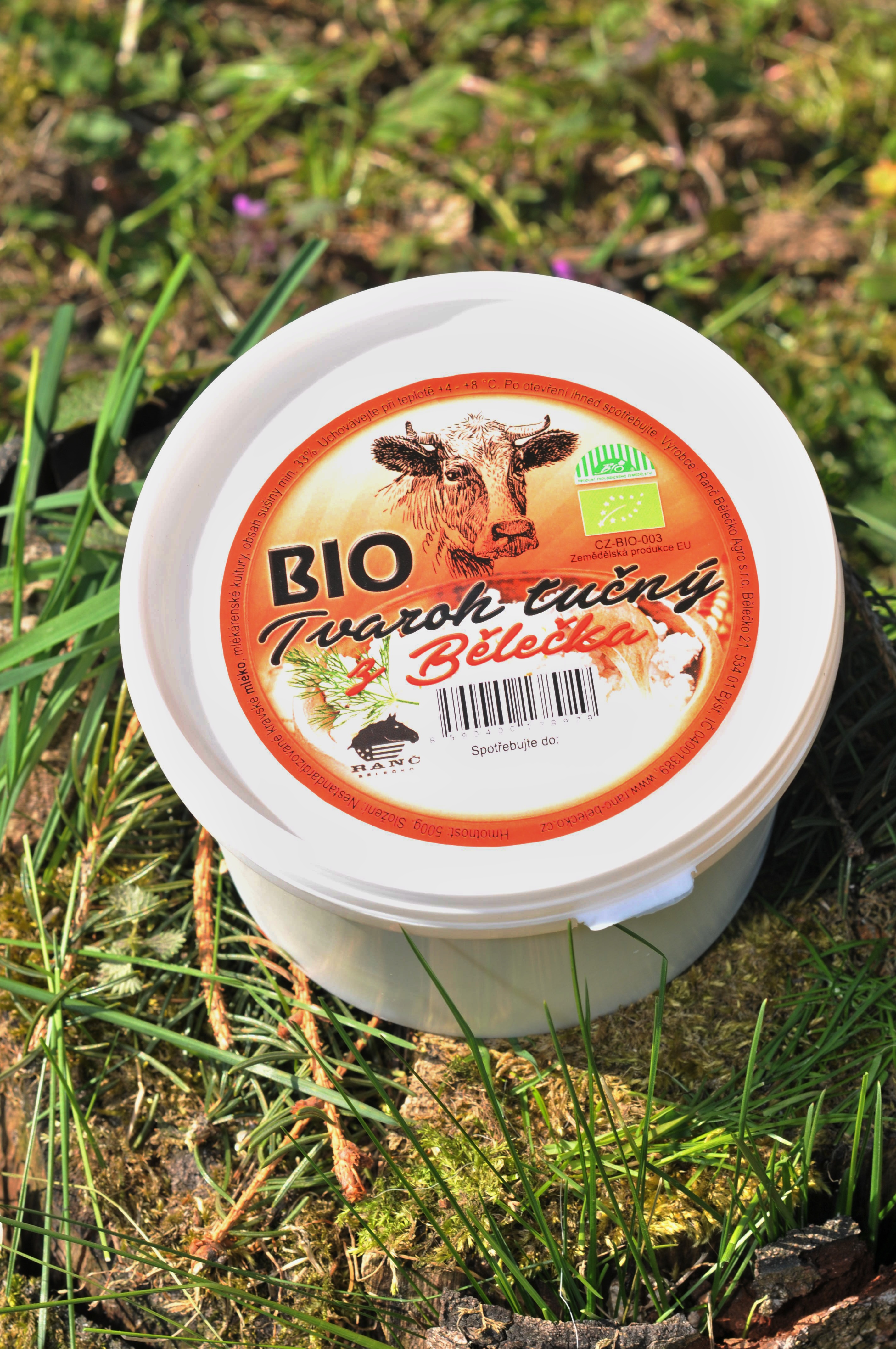 BIO tvaroh tučný 500g plast | BIO farmárské výrobky - obchod Ranč Bělečko